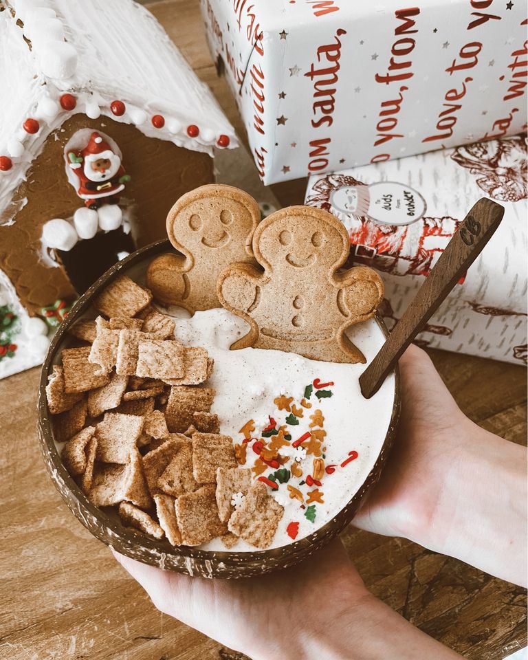 Gingerbread Man Jay Robb Smoothie Bowl - Jay Robb Protein