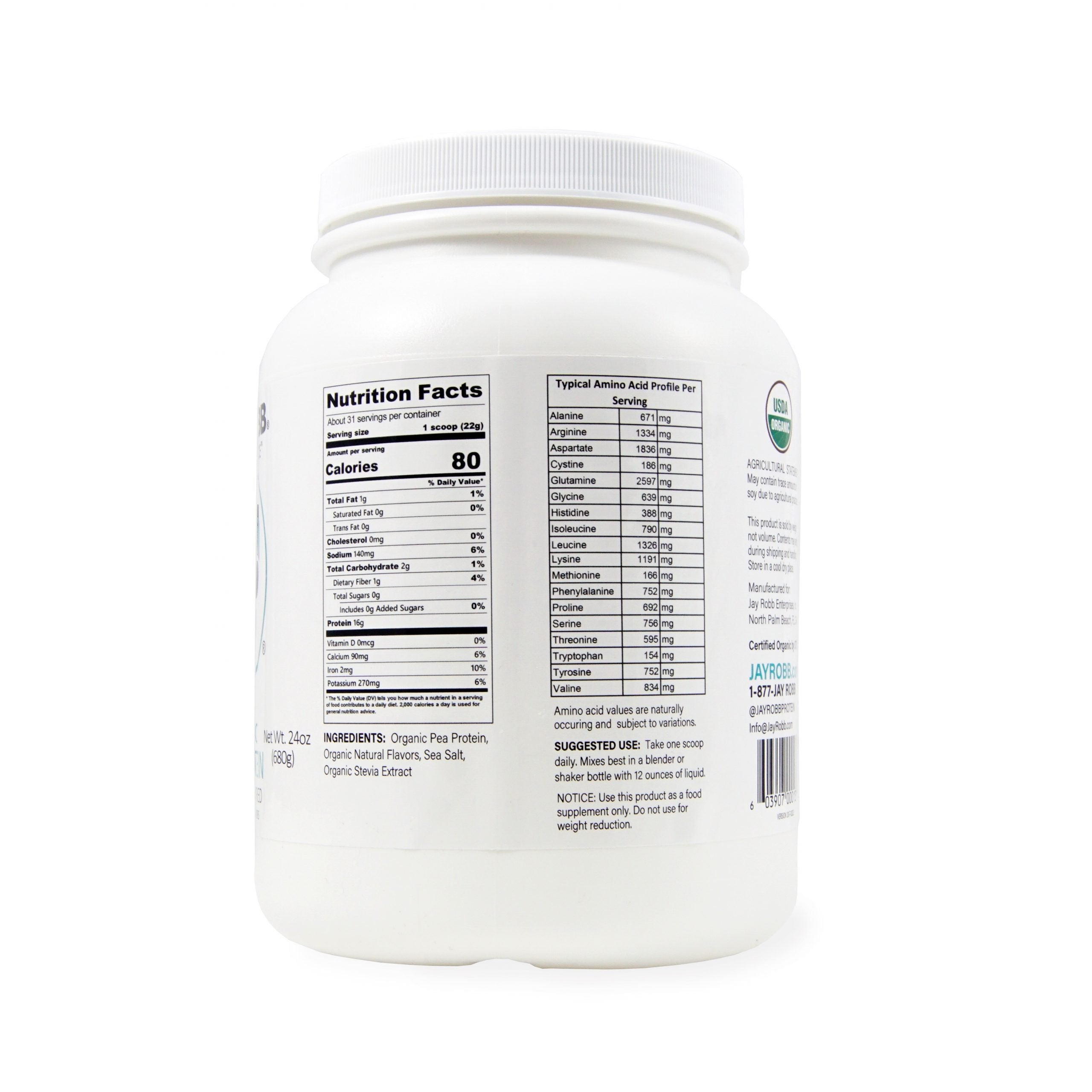 Vegan Organic Pea - Jay Robb Protein