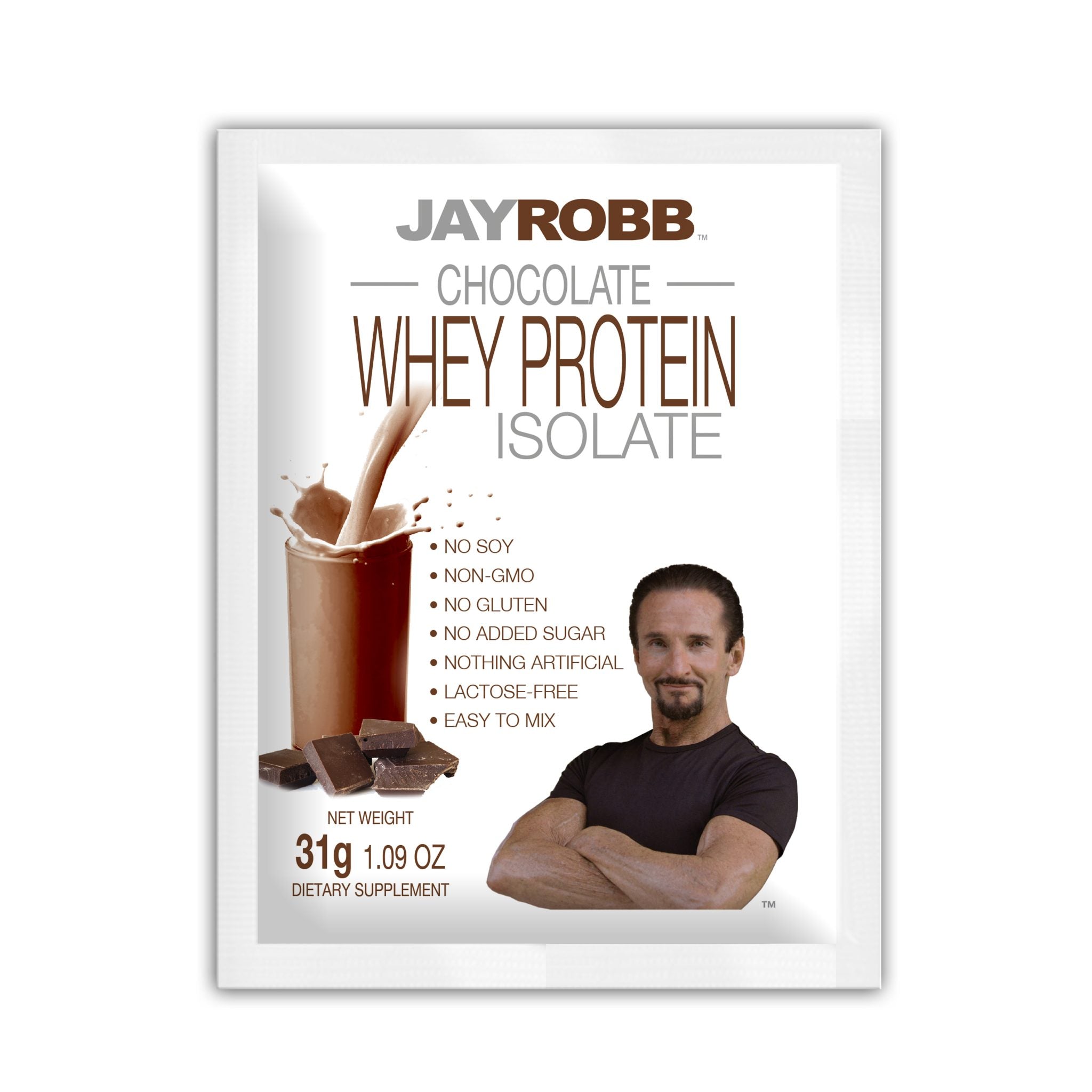 Whey Protein Single Packet Sample - Unflavored - Jay Robb Protein